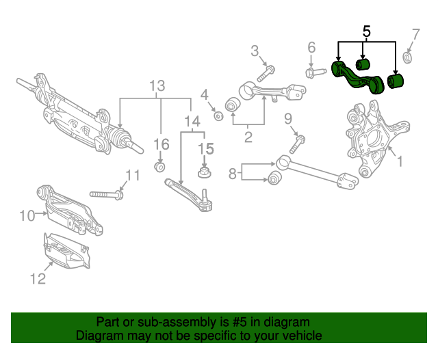 2015-2021 Lexus Rear Upper Control Arm 48790-24070 | OEM Parts Online