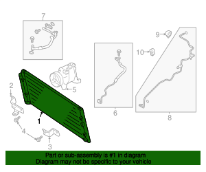 2013-2020 Toyota Condenser Assembly SU003-02116 | Toyota Parts Center