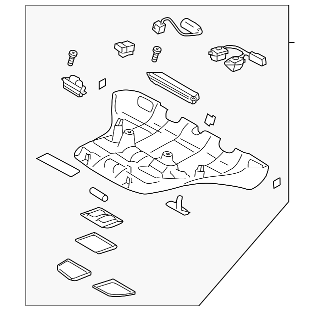 2017-2018 Subaru Impreza Overhead Console 87505FL00AME | Subaru Parts Plus