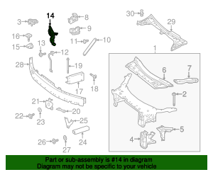 253-620-18-00 - Headlight Bracket 2016-2023 Mercedes-Benz ...