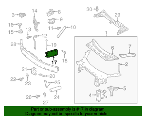 253-620-16-00 - Front Brace 2016-2023 Mercedes-Benz | AutoNationParts.com
