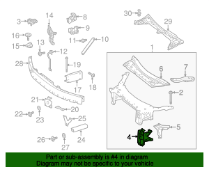 253-620-20-01 - Radiator Support Side Panel 2016-2023 Mercedes-Benz ...