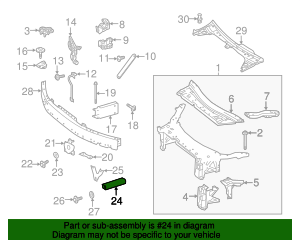2136200400 - Energy Absorber 2016-2023 Mercedes-Benz | AutoNation Parts