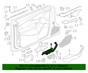 2018-2024 Audi Door Switch Trim Panel 8W7-867-171-C-6PS | Audi USA Parts