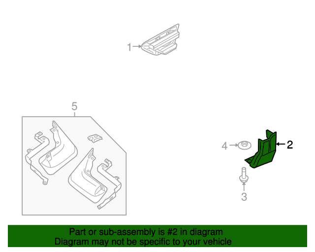 2009-2015 Land Rover LR2 Lower Molding LR032376 | Express Land Rover Parts
