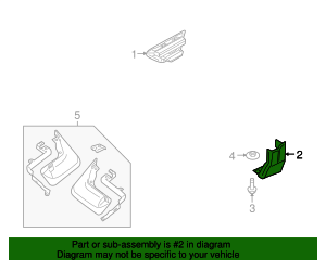 Genuine OEM Lower Molding Part# LR018568 Fits 2008-2015 Land Rover LR2 ...