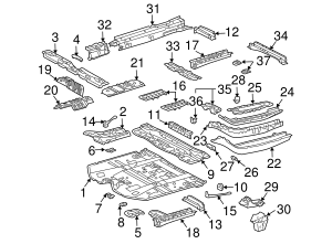 2004-2009 Lexus Heat Shield 58153-0E010 | OEM Parts Online