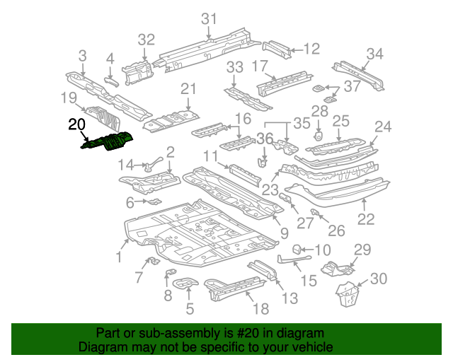 2004-2009 Lexus Heat Shield 58153-0E010 | OEM Parts Online