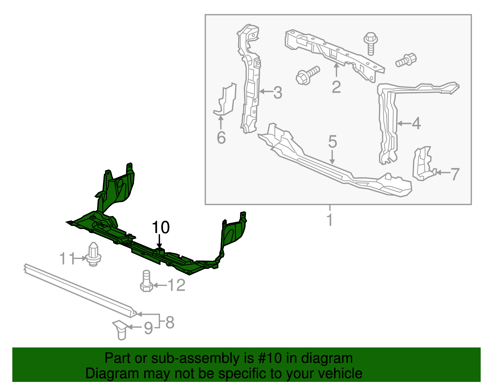 74111-TR3-A50 - Air Deflector 2014-2015 Honda Civic | Honda Parts Online