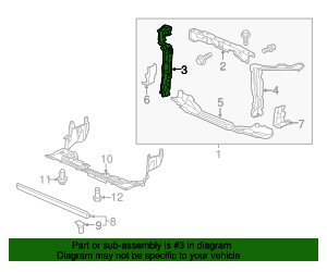 OEM 2012-2015 Honda Civic Side Support 04601-TR3-A00ZZ | Honda ...