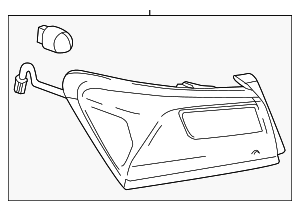84516376 - Passenger Side Tail Lamp Assembly 2016-2018 Chevrolet Malibu ...