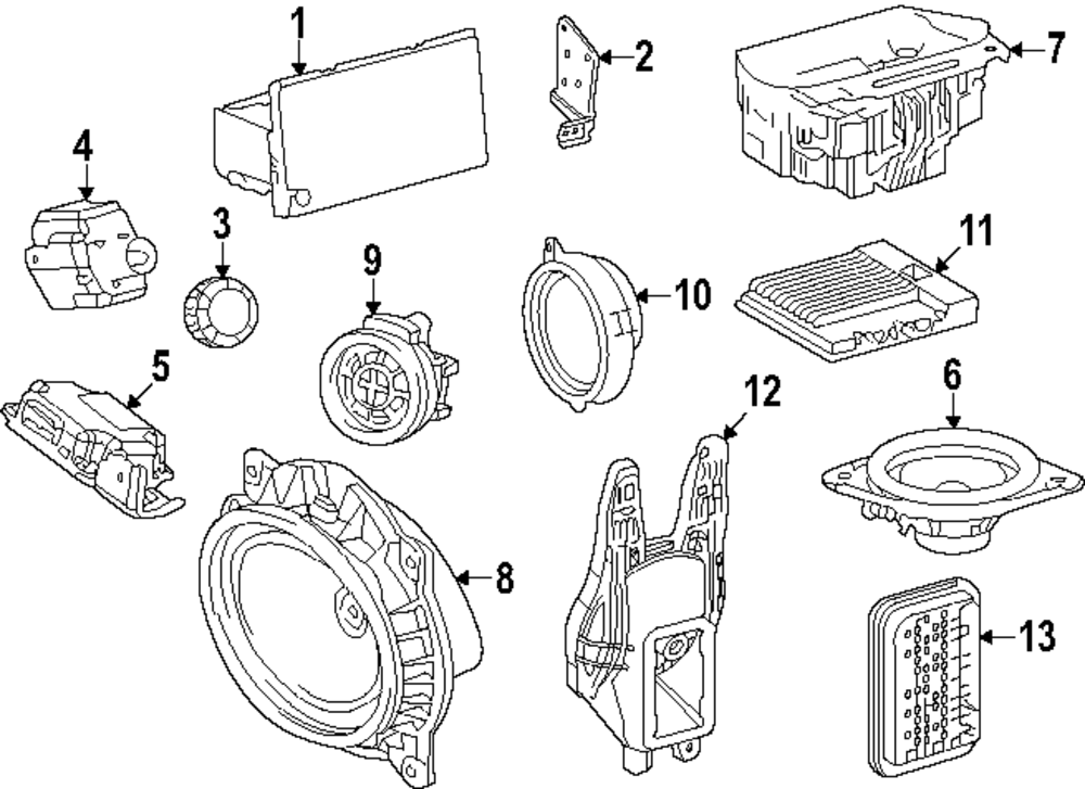 2024 Toyota Tacoma Inst Panel Speaker 86150-AK030 | Toyota Parts Center