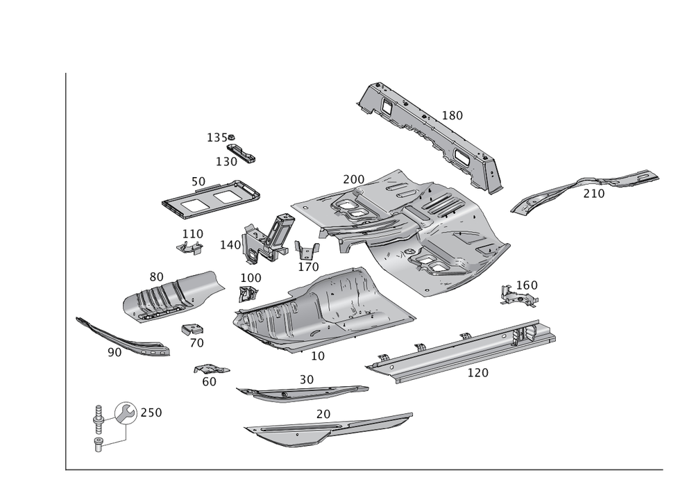 166-680-16-01 - Cover, Substructure 2012-2019 Mercedes-Benz | Mercedes ...