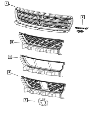 2019-2023 Dodge Charger Lower Grille 68394592AA | Mopar eStore