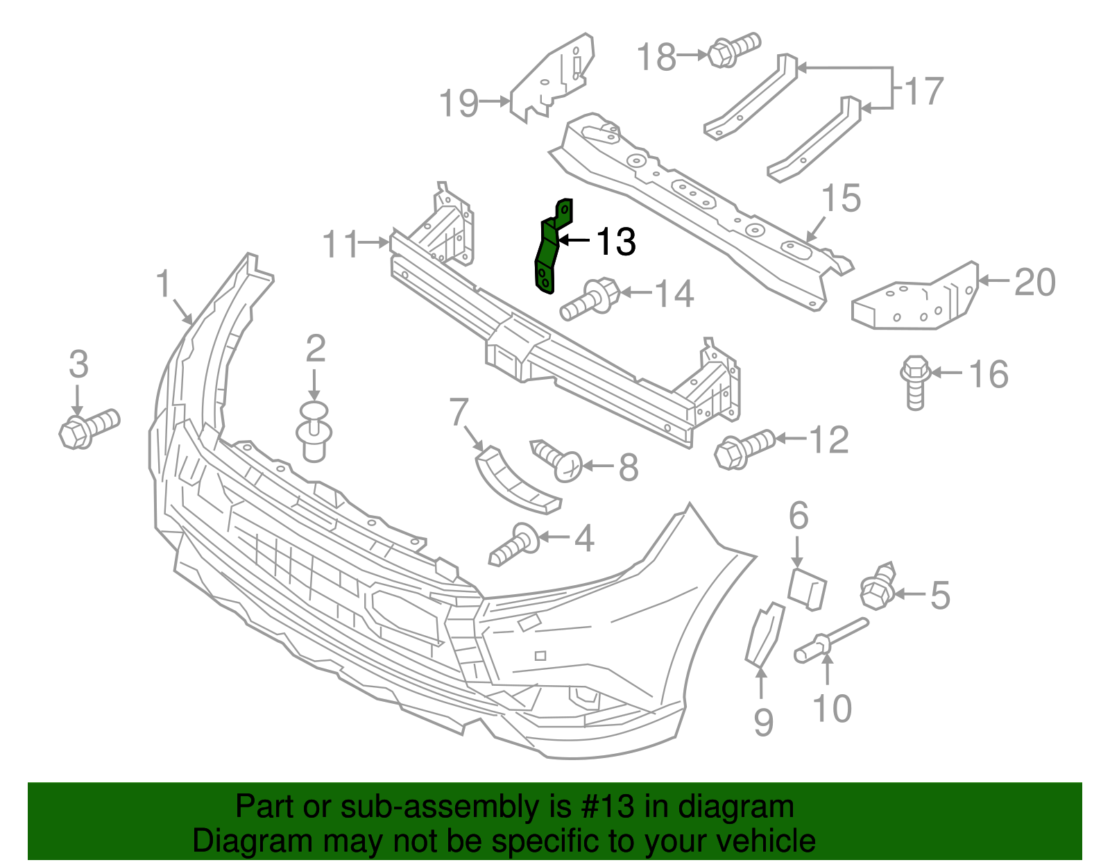 2014-2022 Mitsubishi Reinforced Bracket 6400F045 | OEM Parts Online
