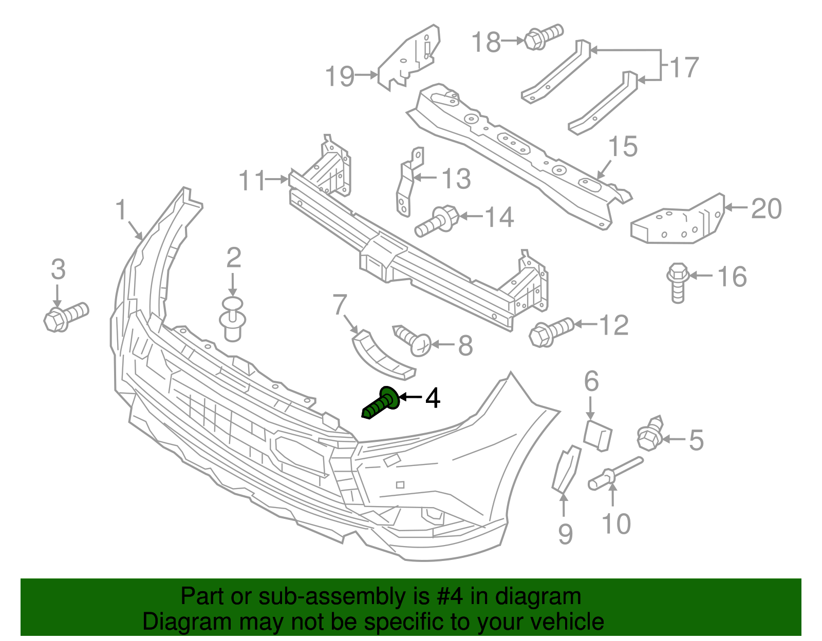 2015-2024 Mitsubishi Lift-Gate Finish Panel Screw MS450156 | Mitsubishi ...
