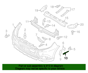 Genuine OEM Upper Molding Rivet Part# MU001657 Fits 2014-2022 ...