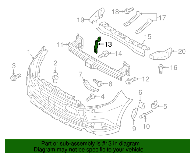 6400F046 - Reinforced Bracket 2014-2022 Mitsubishi | Mitsubishi Direct ...