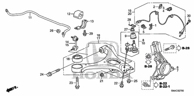 42522-SNA-003 - Clamp Wire (Blue) | Genuine Honda Parts