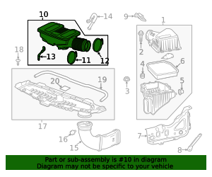 2019-2021 GM Air Cleaner Outlet Duct 84467636 GM | GMPartsDirect.com