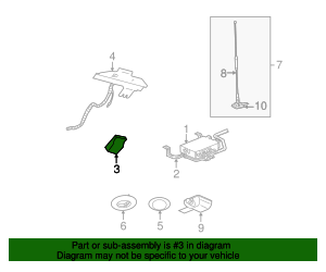 2000-2006 GM Antenna Assembly 12450669 | OEM Parts Online