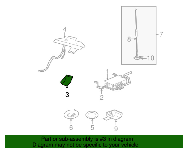 12450669 - Antenna Assembly 2000-2006 GM | GMPartsNow