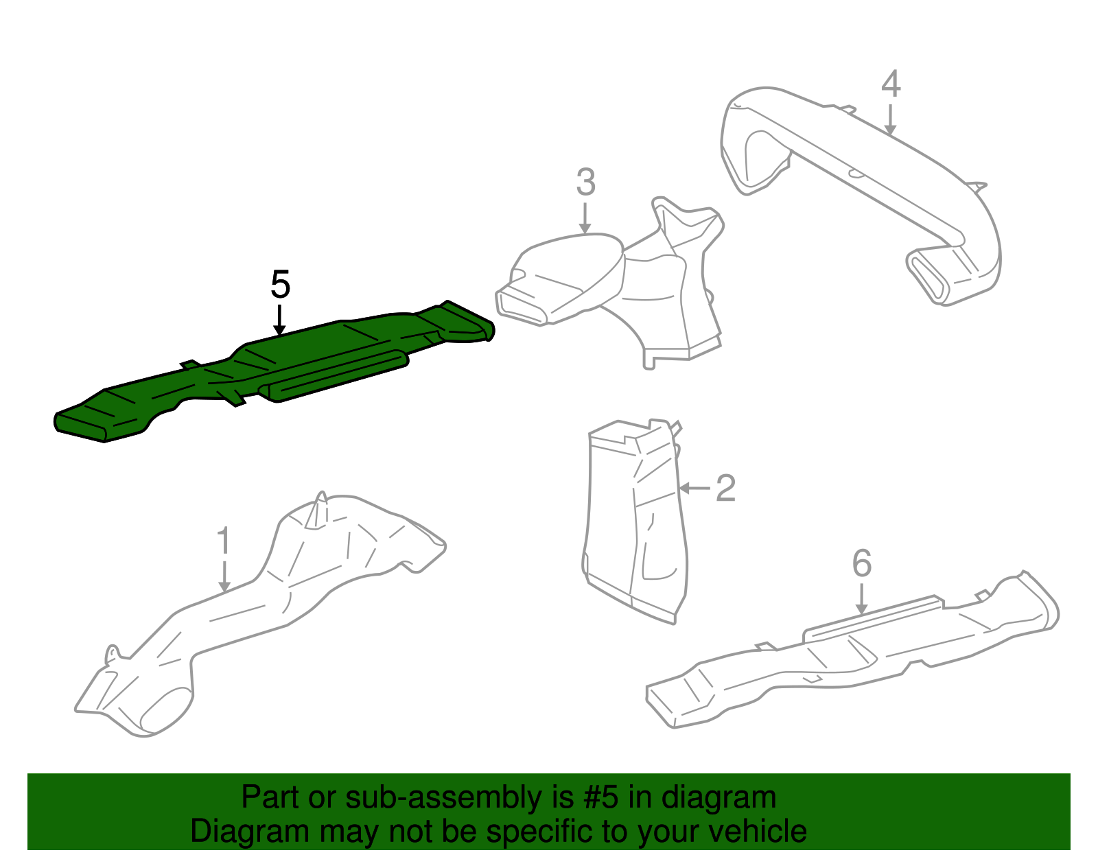 2008-2022 Toyota Sequoia Upper Duct 87215-0C070 | Toyota Parts Center