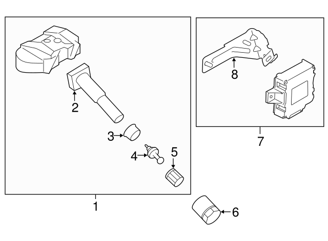 52935-1J000 - Tire Valve Stem - 2014-2016 Kia Optima | Kia Auto Parts