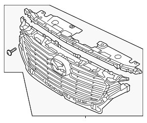 2016-2018 Mazda CX-3 Grille Assembly D10J-50-710H | RealMazdaParts.com