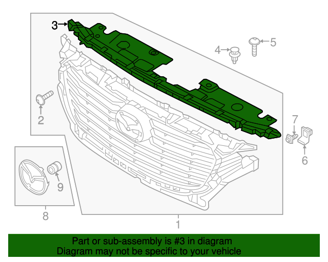 2016-2020 Mazda CX-3 Sight Shield D10J-50-717E | TascaParts.com