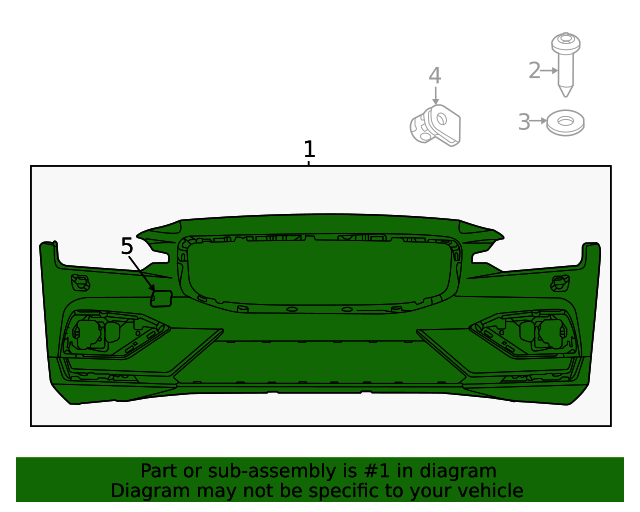2020-2022 Volvo Bumper Cover 36010735 | OEM Euro Parts
