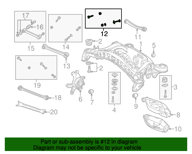1998-2011 Mercedes-Benz Rear Lateral Arm Repair Kit 210-350-45-06 | MB ...