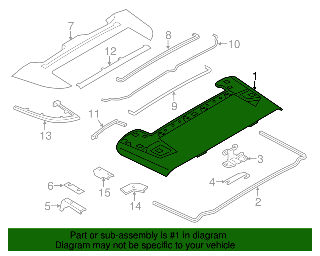 Genuine BMW 41-63-7-227-797 | Compartment Door | FREE Shipping on Most ...