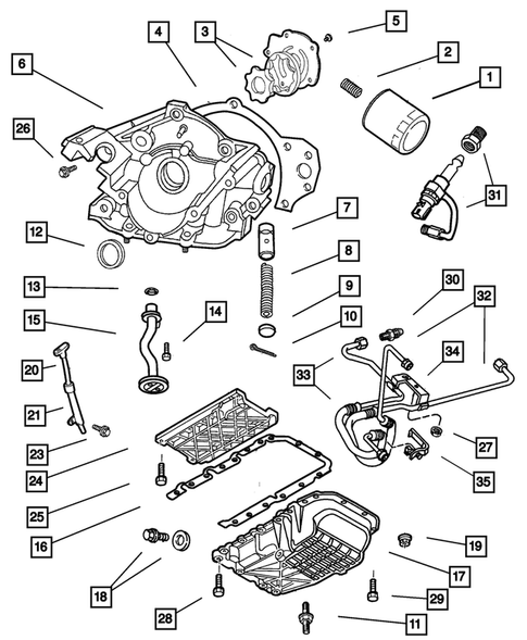 Engine Oiling for 2001 Dodge Intrepid | Mopar Estores