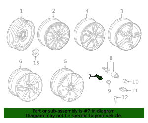 2001-2024 Audi Wheel Bolt WHT-002-438 | Genuine Audi Parts