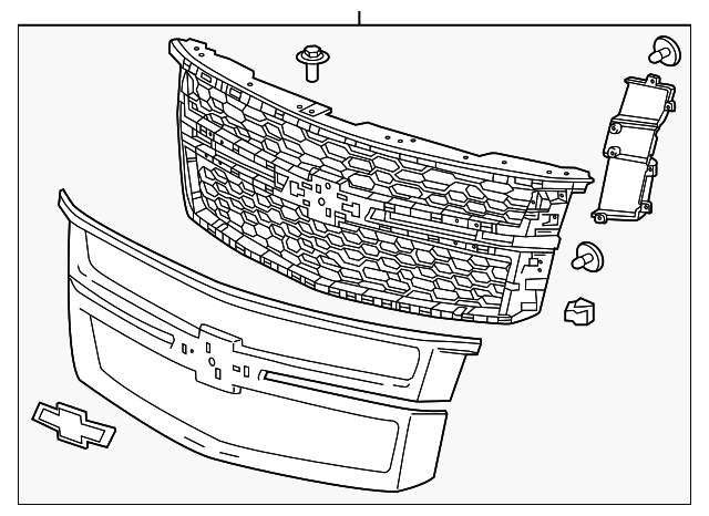 2015-2020 Chevrolet Grille (Replaced Part Number 23320679) 84724083 GM ...