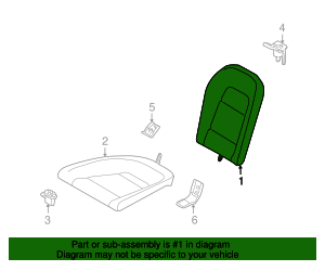 2014-2020 Nissan GT-R Seat Back Assembly 88600-63B6B | QuirkParts