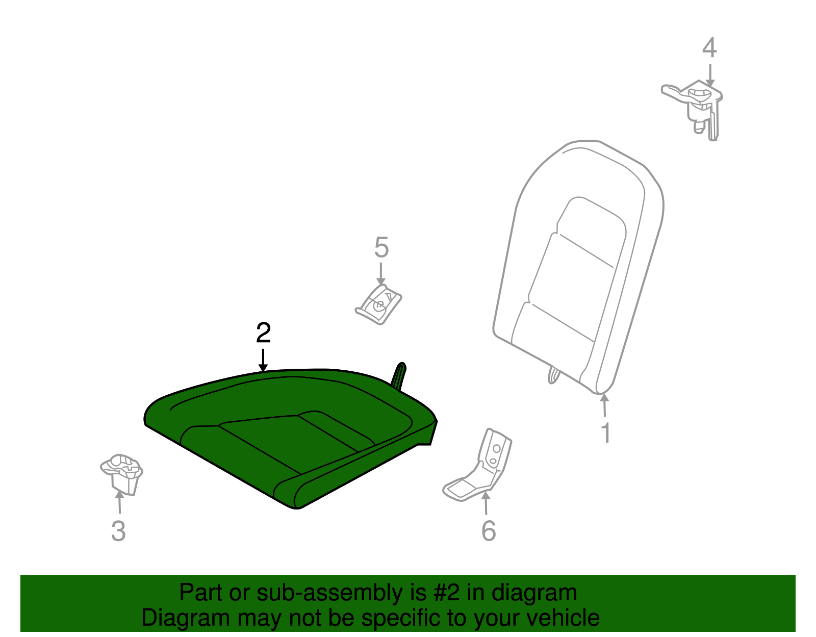 2015-2024 Nissan GT-R Cushion Assembly 88300-6AV0B | Ziegler Nissan of ...