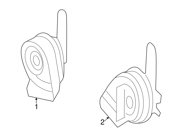 006-542-05-20 - Horn 2010-2011 Mercedes-Benz | Mercedes-Benz USA Parts