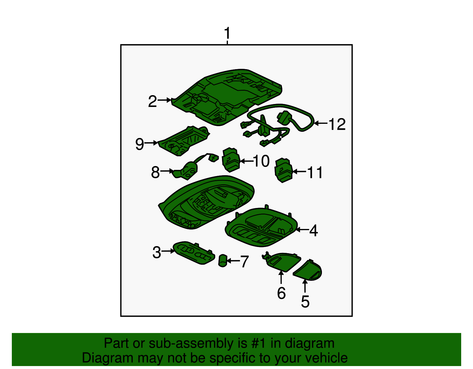 15229249 - Console Assembly 2005-2006 GM | Big 3 Auto Parts