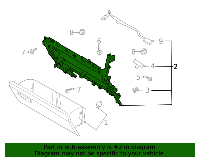 2021-2024 Ford Compartment ML3Z-1506202-AC | OEM Parts Online