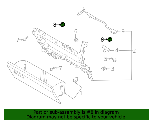W719189-S403 - Compartment Retainer Nut 2021-2024 Ford | Online Ford ...