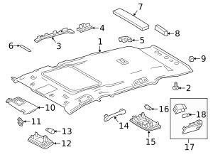 63364-42050 - Trim Support - 2019-2023 Toyota | Lithia Toyota Parts