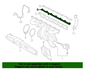 Genuine BMW 11-65-7-643-150 | Turbocharger Front Support | FREE ...