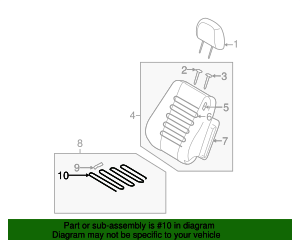 2005-2010 Kia Sportage | Seat Cushion Heater | 88160-1F000 | Kia Auto Parts