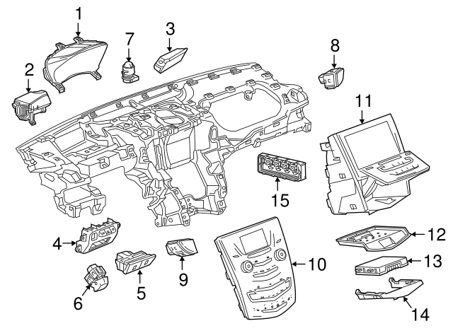 2013-2015 Cadillac F Control 84402534 | OEM Parts Online