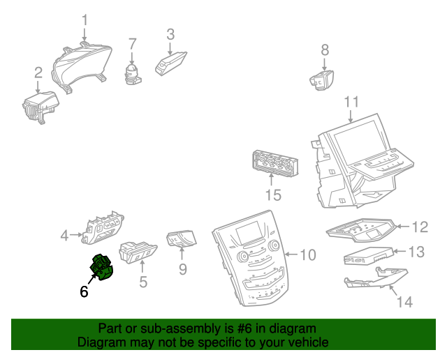 2015-2019 Cadillac Parking Brake Switch 23105209 | GMPartsDirect.com