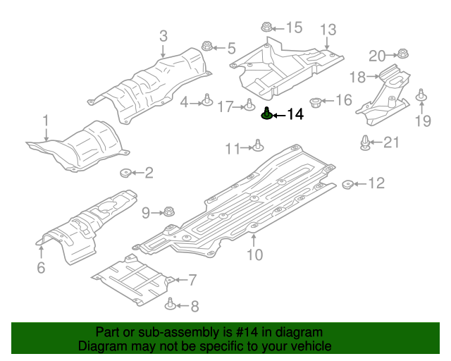 2000-2020 Ford Side Shield Screw w700501s450b | TascaParts.com