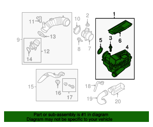 2009-2014 Volkswagen OEM NEW 2009-2014 VW Volkswagen Beetle Air Cleaner ...