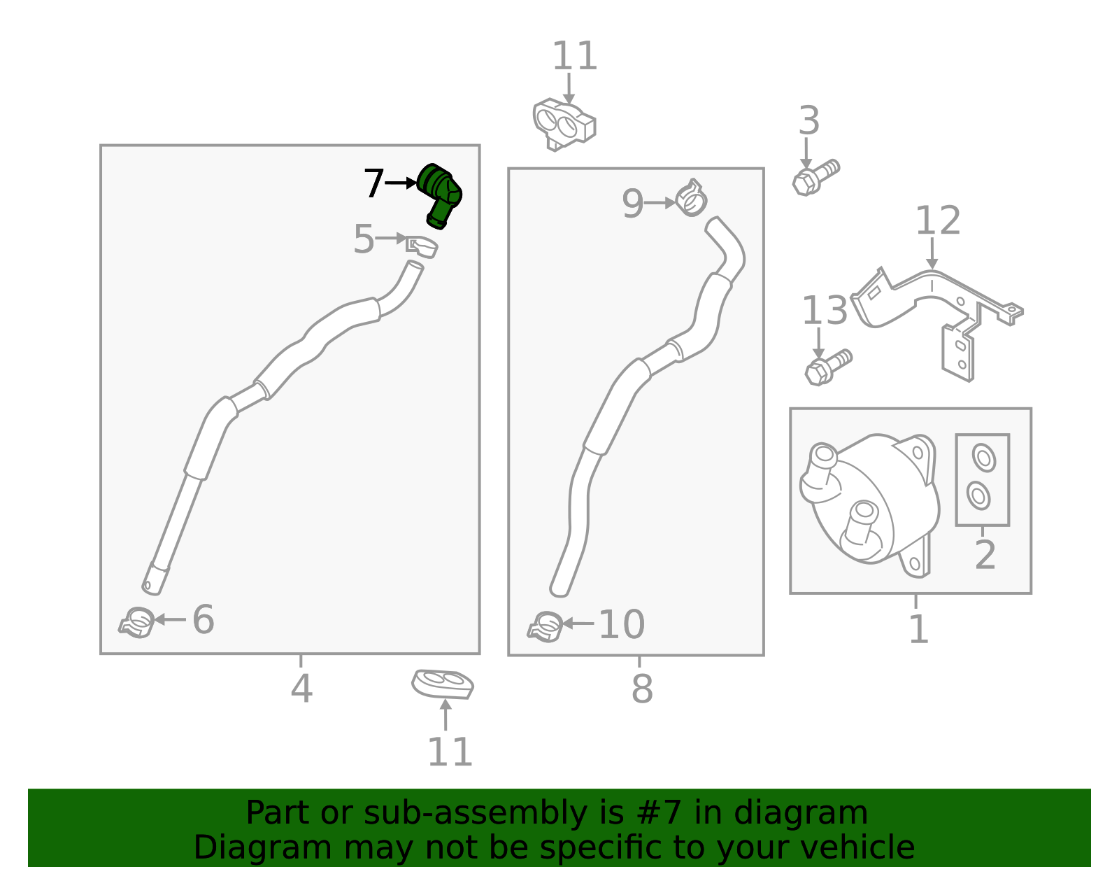 PE13-15-296 - Automatic Transmission Oil Cooler Coolant Line Fitting ...
